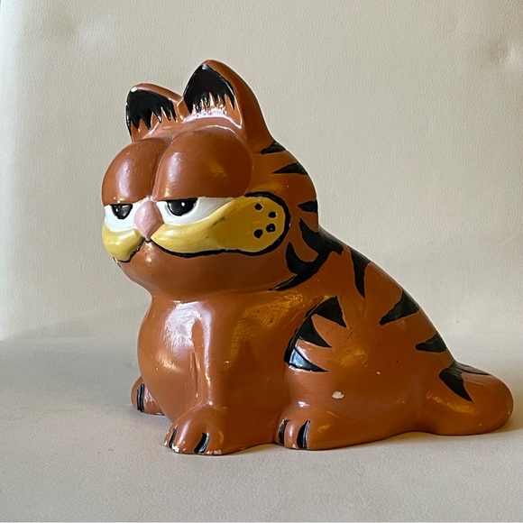Vintage | Accents | Vintage Garfield Hand Painted Pottery | Poshmark